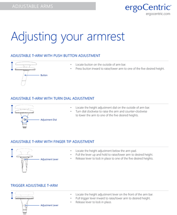 Adjustable Arm Instructions – ergoCentric